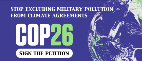 COP 26 Climate Conference: military emissions & nuclear no solution ...